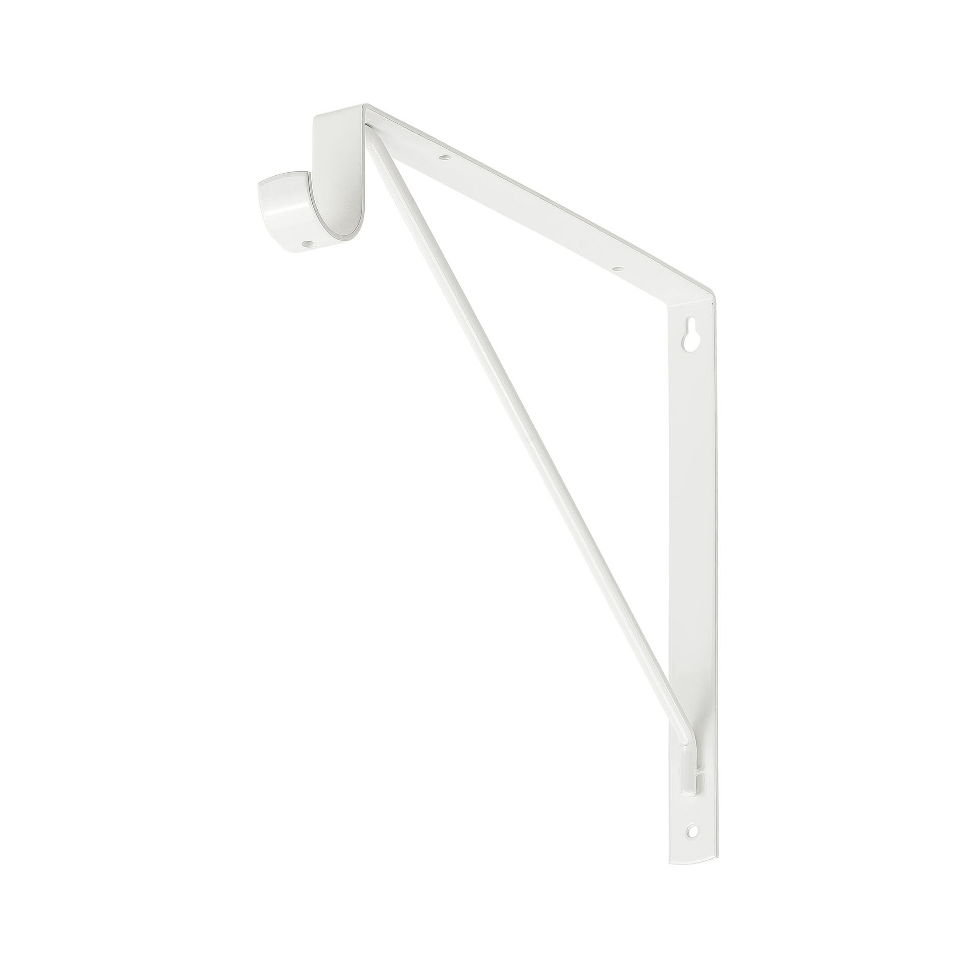 Shelf Bracket with Hook – White (00149300W) - Vormann SA